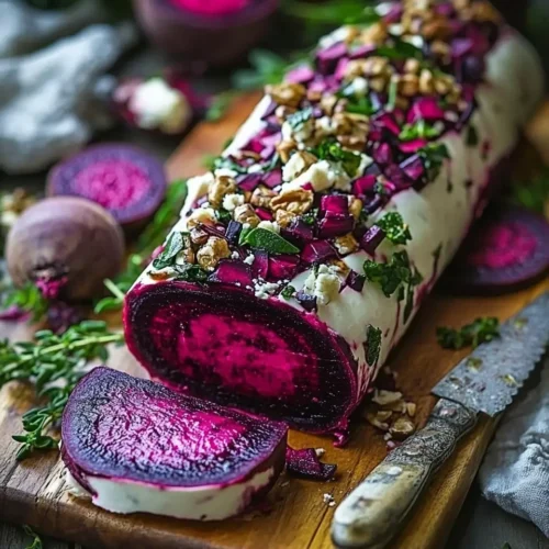 Roasted Beet & Goat Cheese Log 🎄🧀 - A Festive Delight - Tasty Kitchen Pro