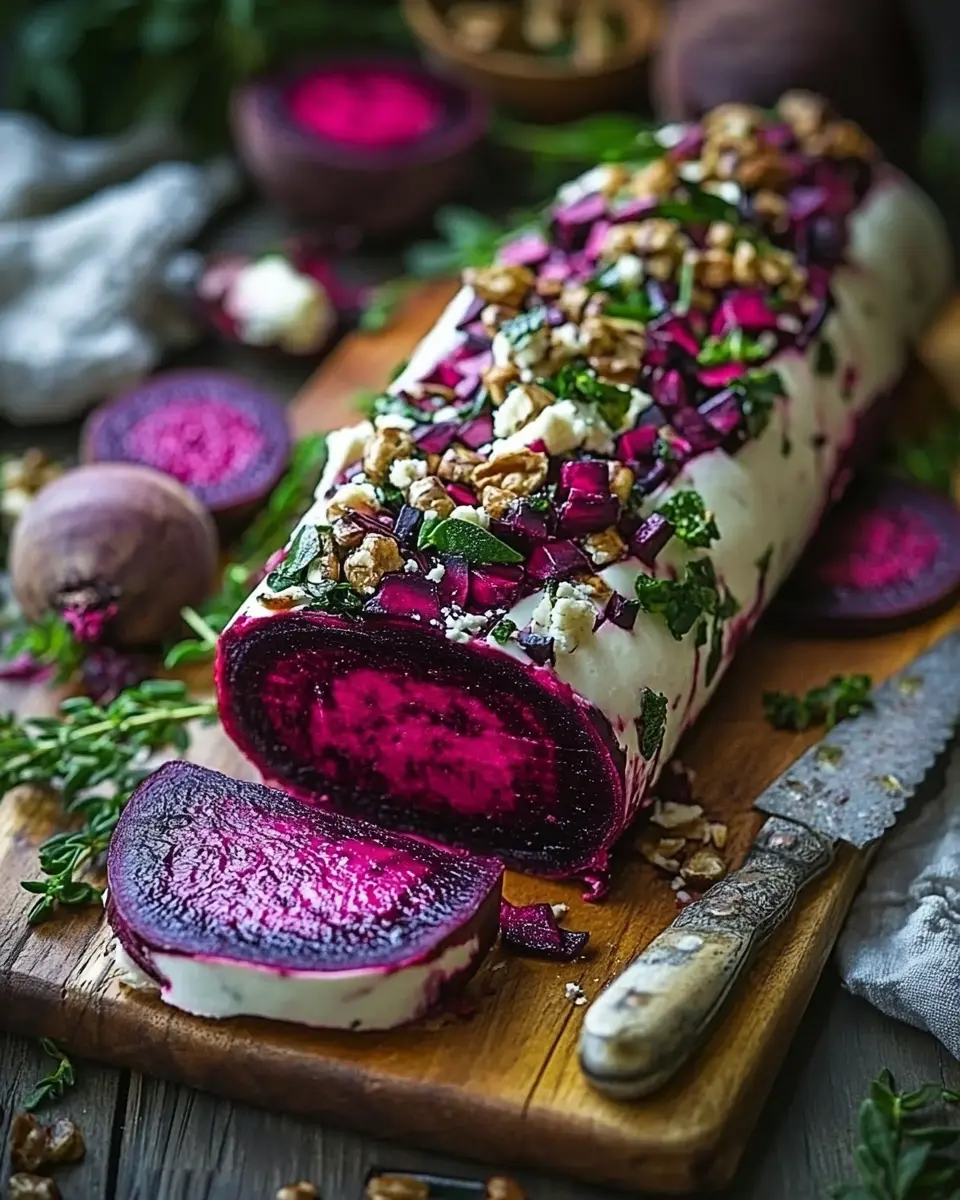 Roasted Beet & Goat Cheese Log 🎄🧀 - A Festive Delight - Tasty Kitchen Pro
